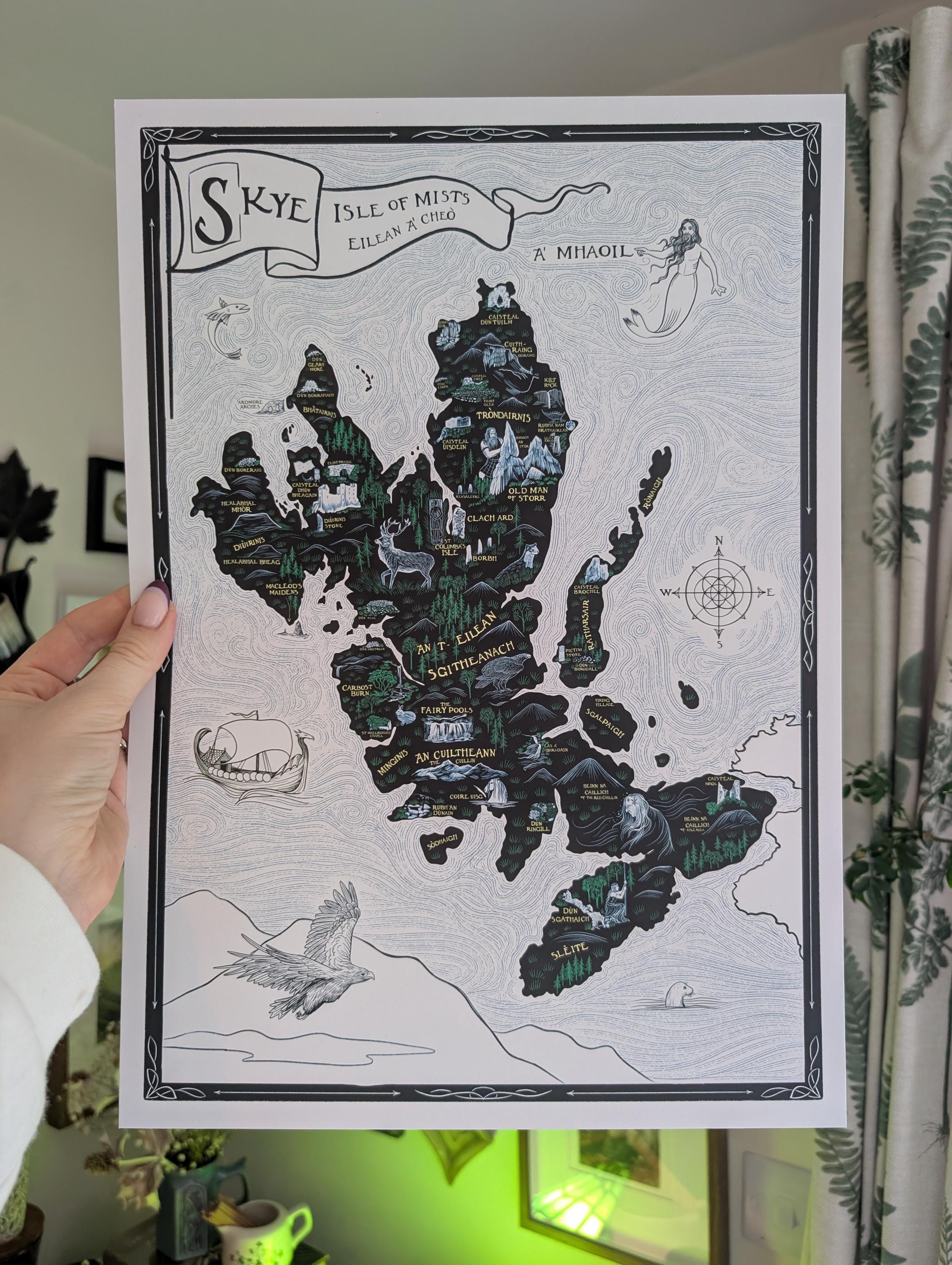 Map of Ancient Skye - Mythology - Historical Sites - Eilean A' Cheo ...