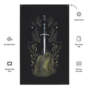 Excalibur Flag Medieval Aesthetic Fairycore King Arthur - Etsy