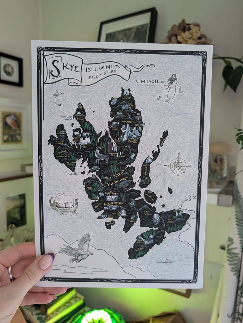 Map of Ancient Skye - Mythology - Historical Sites - Eilean A' Cheo ...