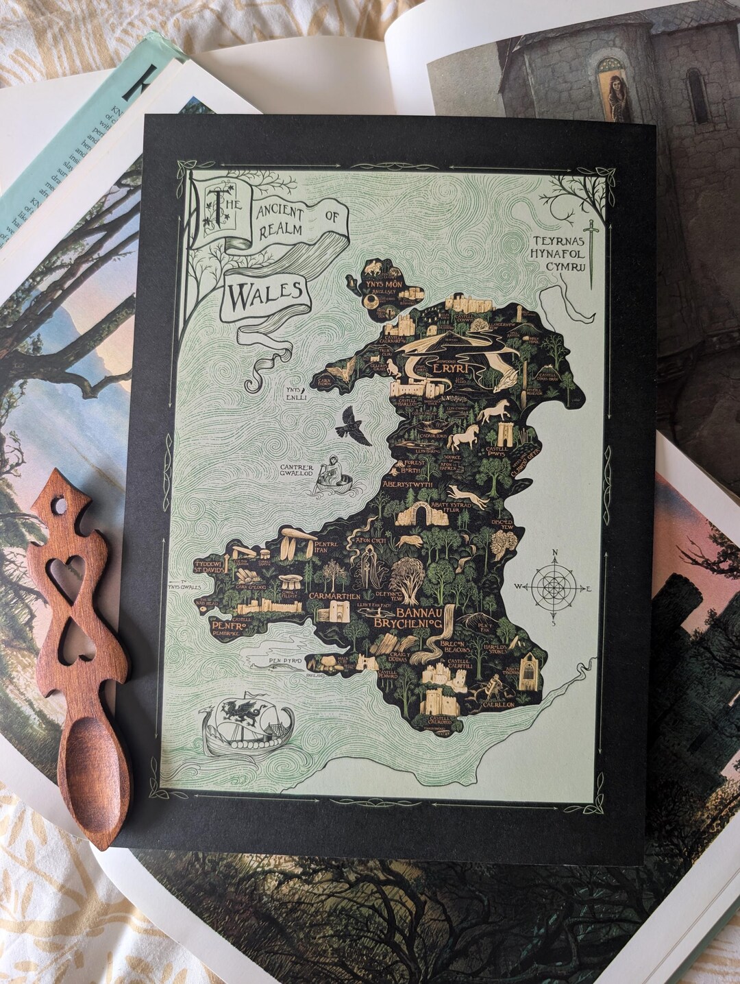 Map of Ancient Wales - Mythology - Historical Sites - Cymru - Neolithic ...