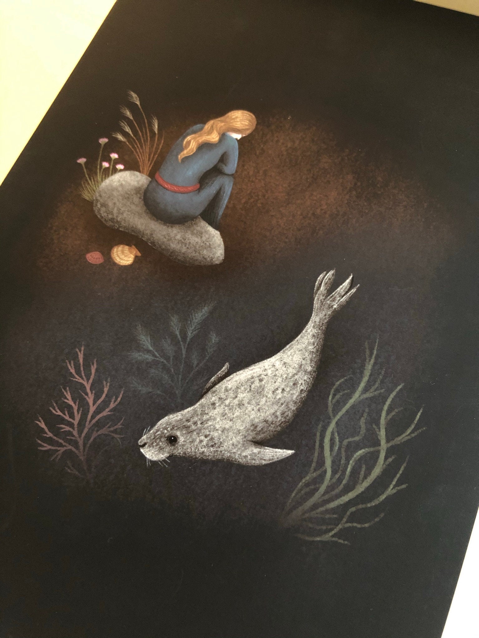 Selkie Seal Woman Illustration Print Mythology Scottish - Etsy Australia