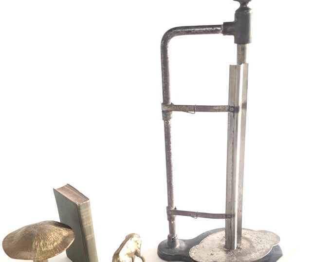 Vintage Vertical Cast Iron Paper Cutter Nelson Brand Gift Wrap Counter ...