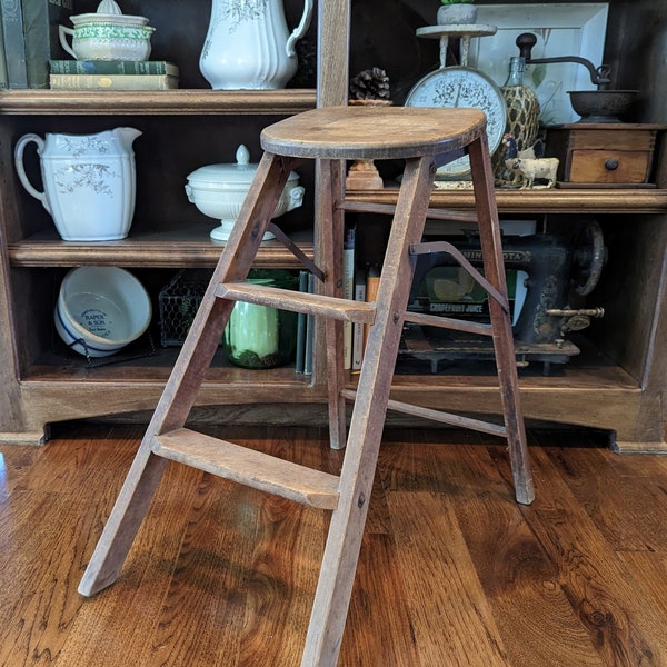 Antique Wood Ladder - Etsy