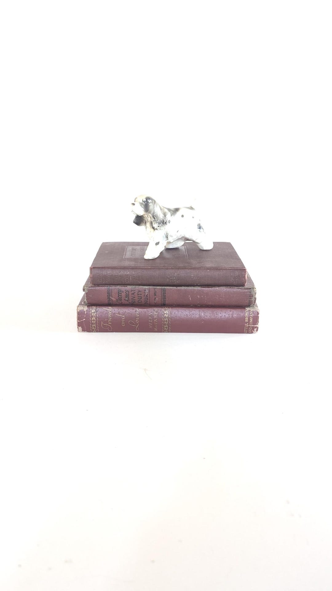 Burgundy Maroon Vintage Book Set : Small Stack of Books - Etsy