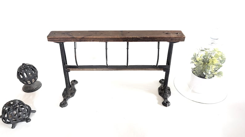 Vintage General Store Cast Iron Wood Paper Roll Holder Dispenser ...