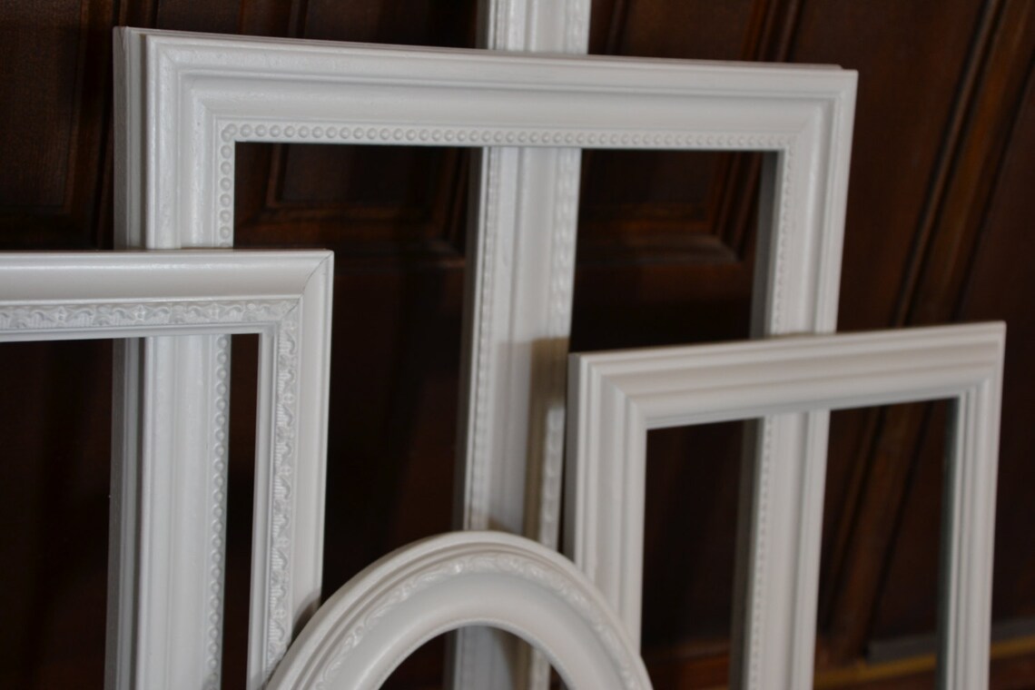 Picture Frames White Larger Sizes Group of Frames /collage | Etsy