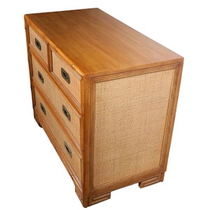 Drexel Captiva Cane Faux Bamboo Dresser - Etsy
