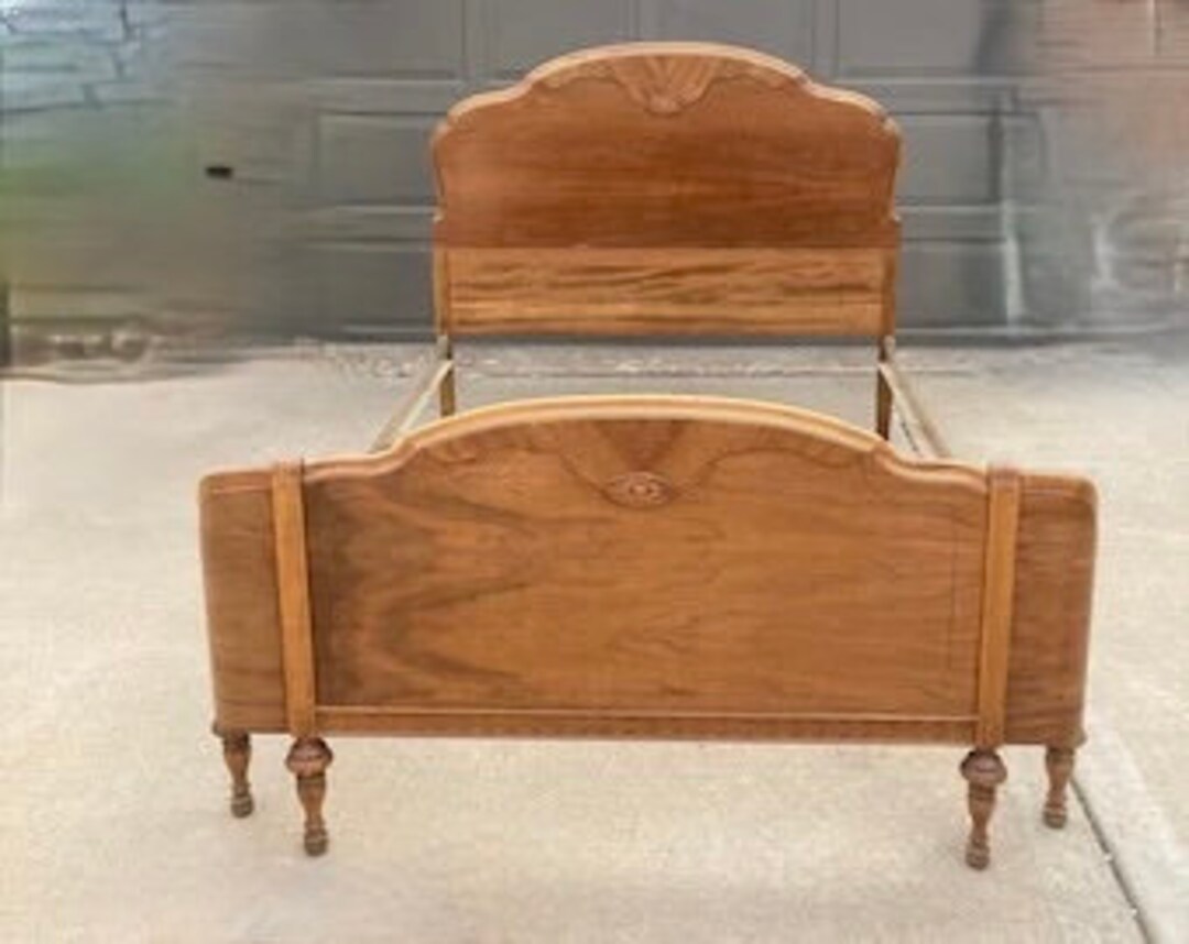 Full Bed Vintage Curved Footboard - Etsy