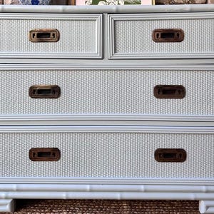 Drexel Captiva Cane Faux Bamboo Dresser - Etsy