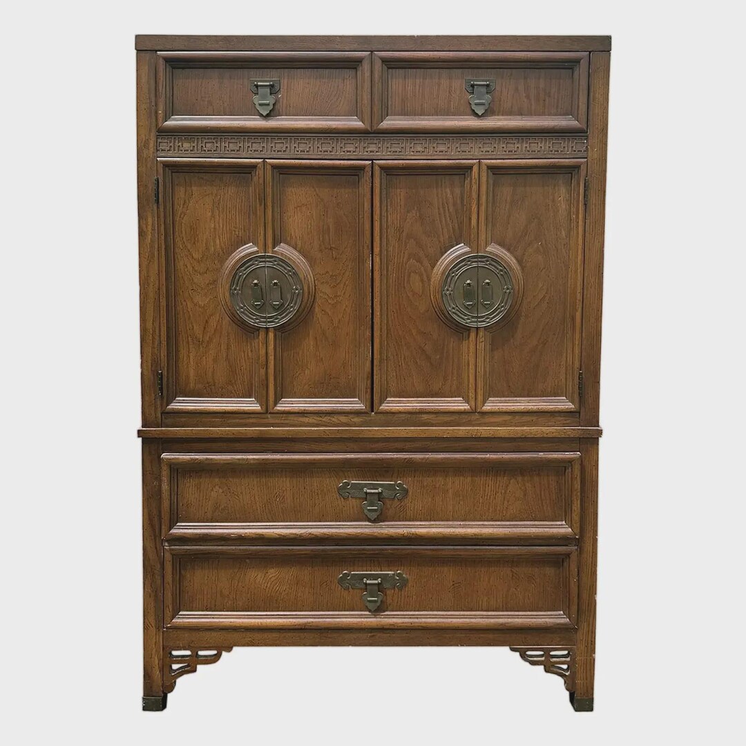 Vintage Shangri La by Dixie Armoire / Highboy - Etsy