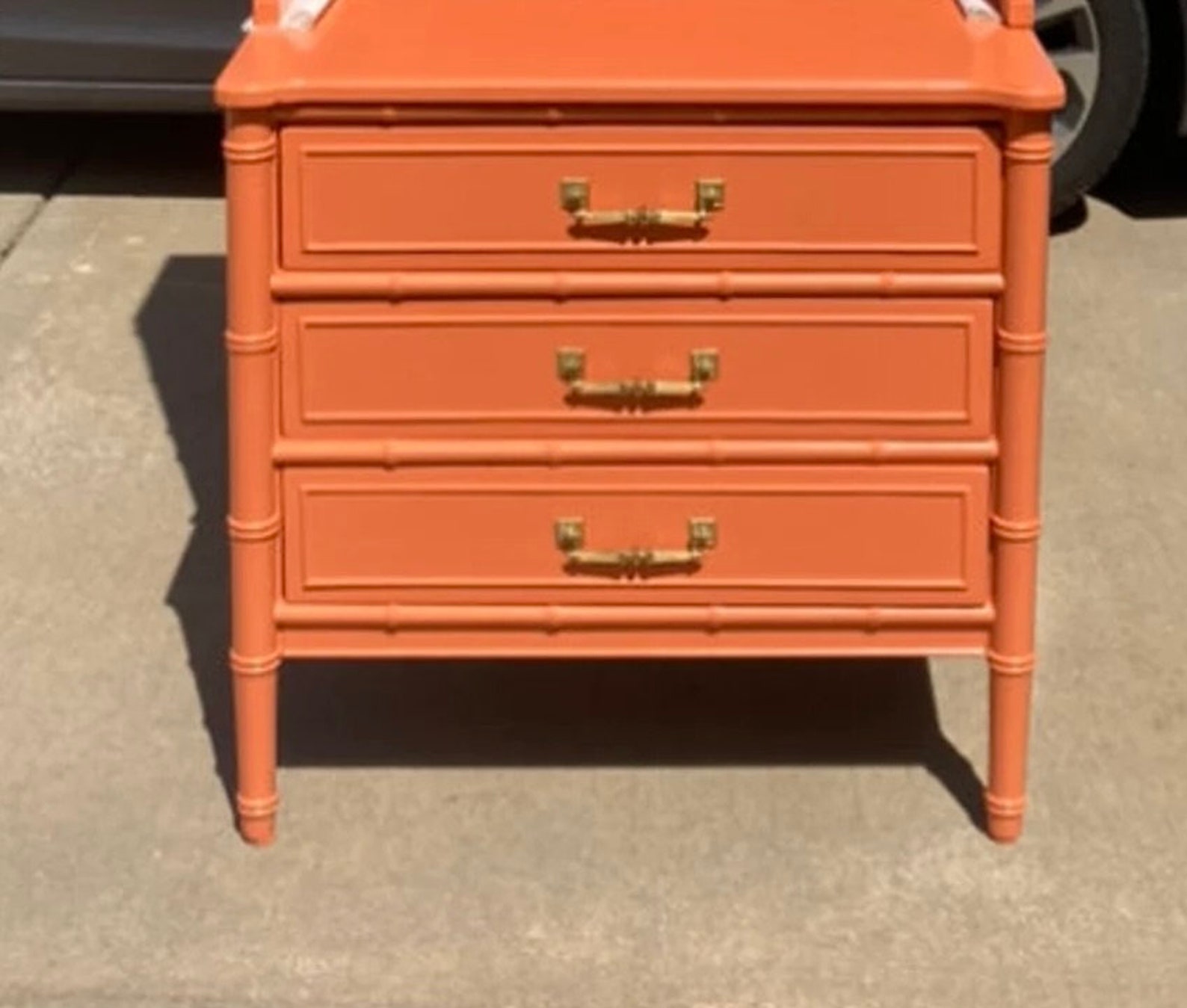 Henry Link Faux Bamboo 3 Drawer Nightstand/ Dresser With Hutch - Etsy