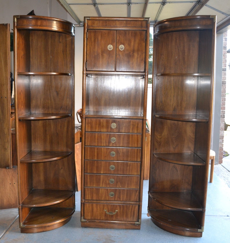 SOLD Cabinet Storage Drexel. Tall Cabinet Drawers Shelves - Etsy