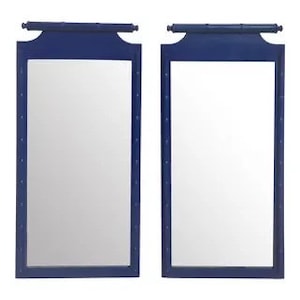 Pair of Bamboo Mirrors " Customize Any Color Included" - Etsy