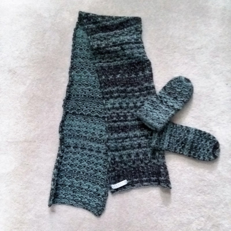 Scarf Mitten Set - Etsy
