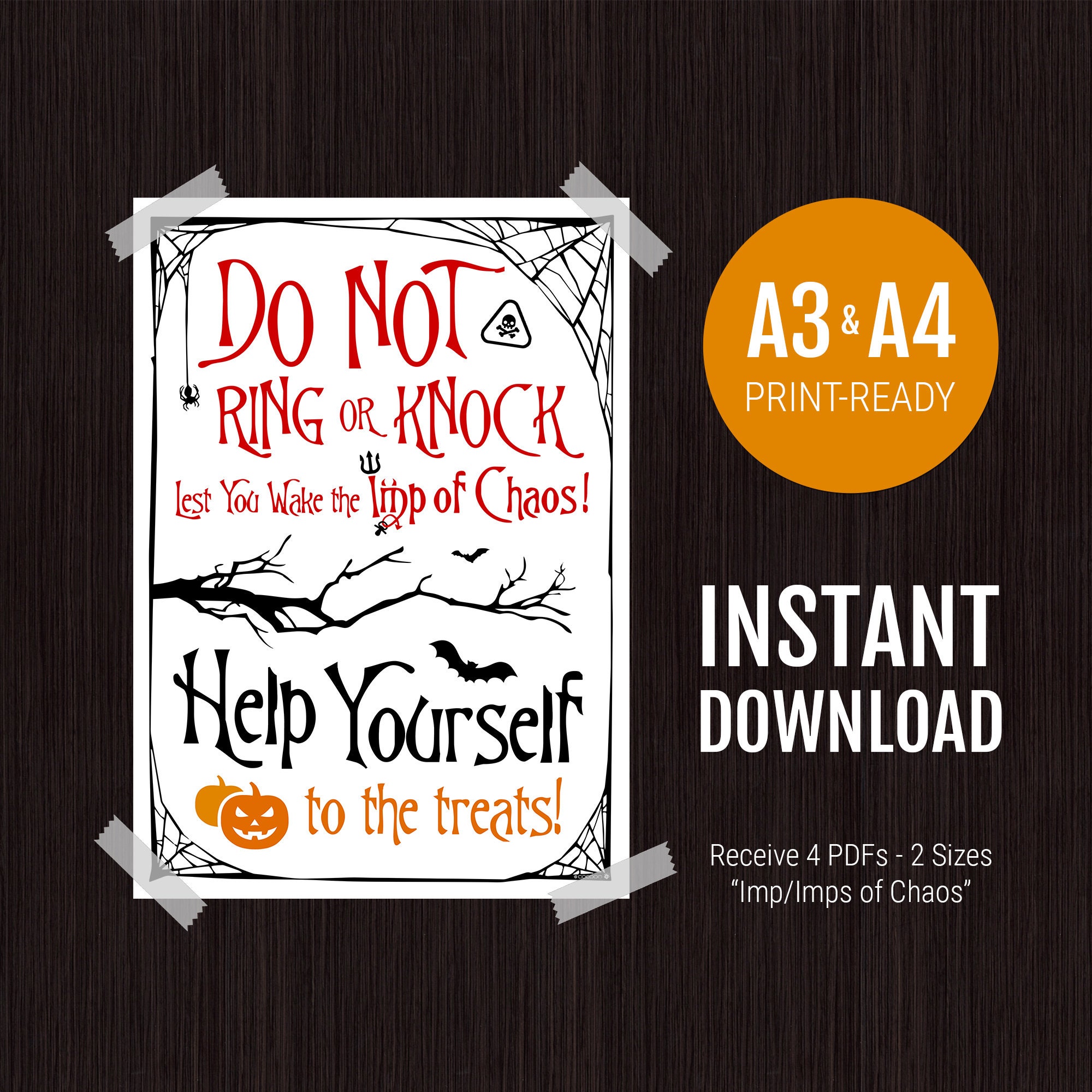 INSTANT DOWNLOAD: Halloween Poster for Sleeping Baby / Babies - Etsy