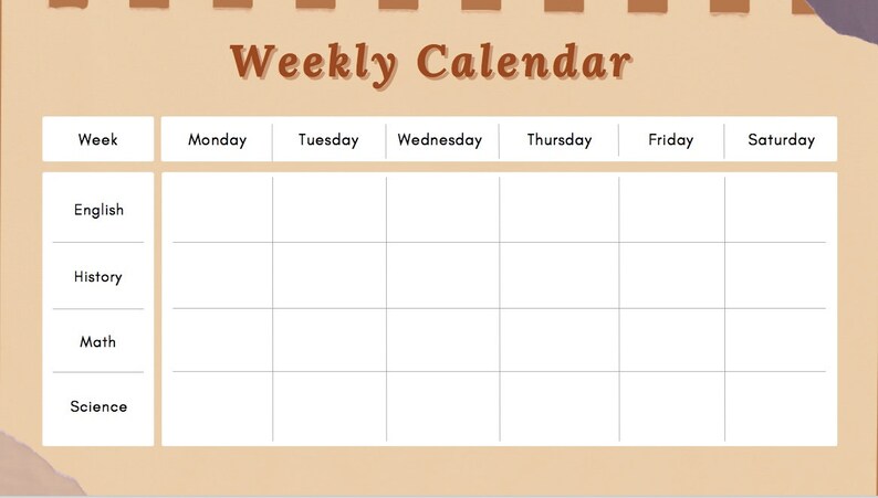 School Digital Planner - Etsy