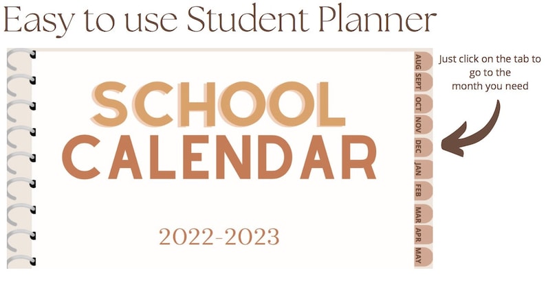 School Digital Planner - Etsy