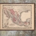 1862 Johnson's Mexico Map Reprint Vintage Mexico Map | Etsy