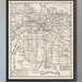 1940s Los Angeles Map Reprint Mid-century LA Map Reprint on Fine Art ...