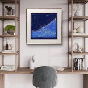 1911 Cleveland Harbor Map, Vintage Cleveland Nautical Map Reprint 6 ...