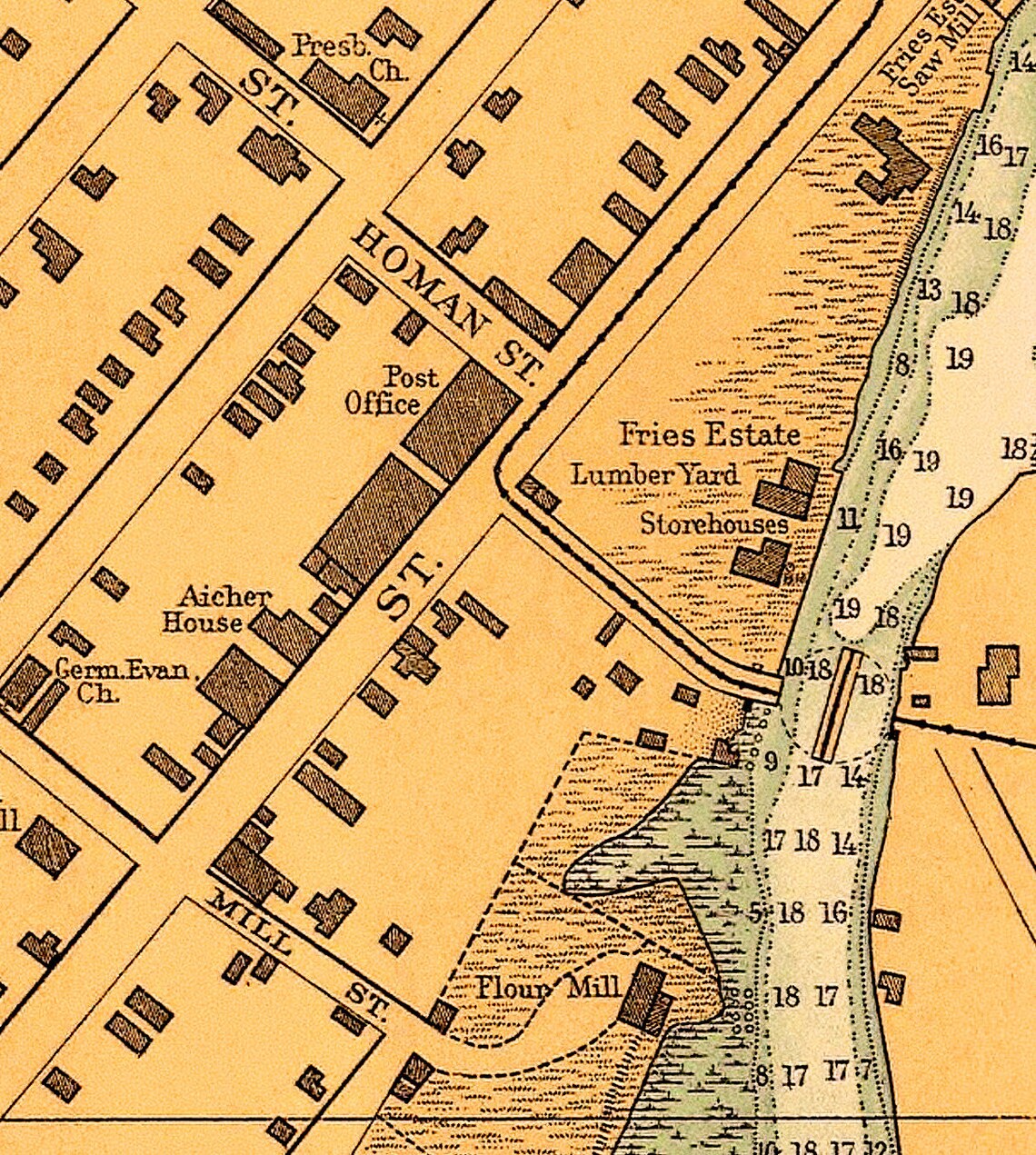 1909 Huron Harbor OH Map Reprint Vintage Nautical Chart - Etsy