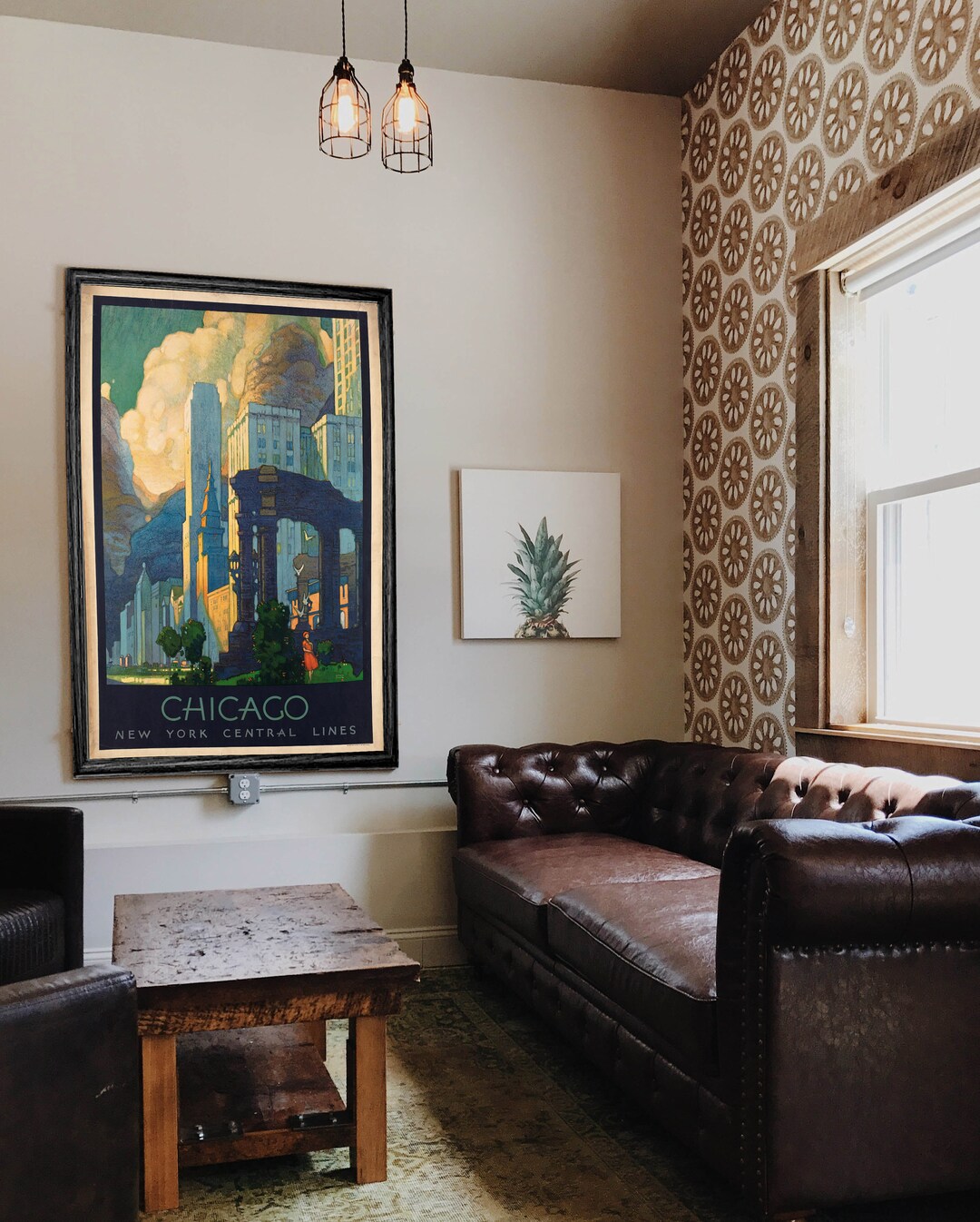 1930 Chicago City Train Poster, Vintage Chicago Travel Poster Reprint ...