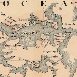 1862 World Map Reprint Johnson's Atlas World Map Reprint - Etsy