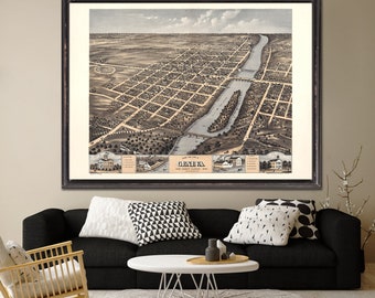 Geneva Illinois Map - Etsy