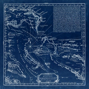 1782 Bahamas Reprint, Vintage Bahamas/caribbean Map Reprint - 4 Large ...