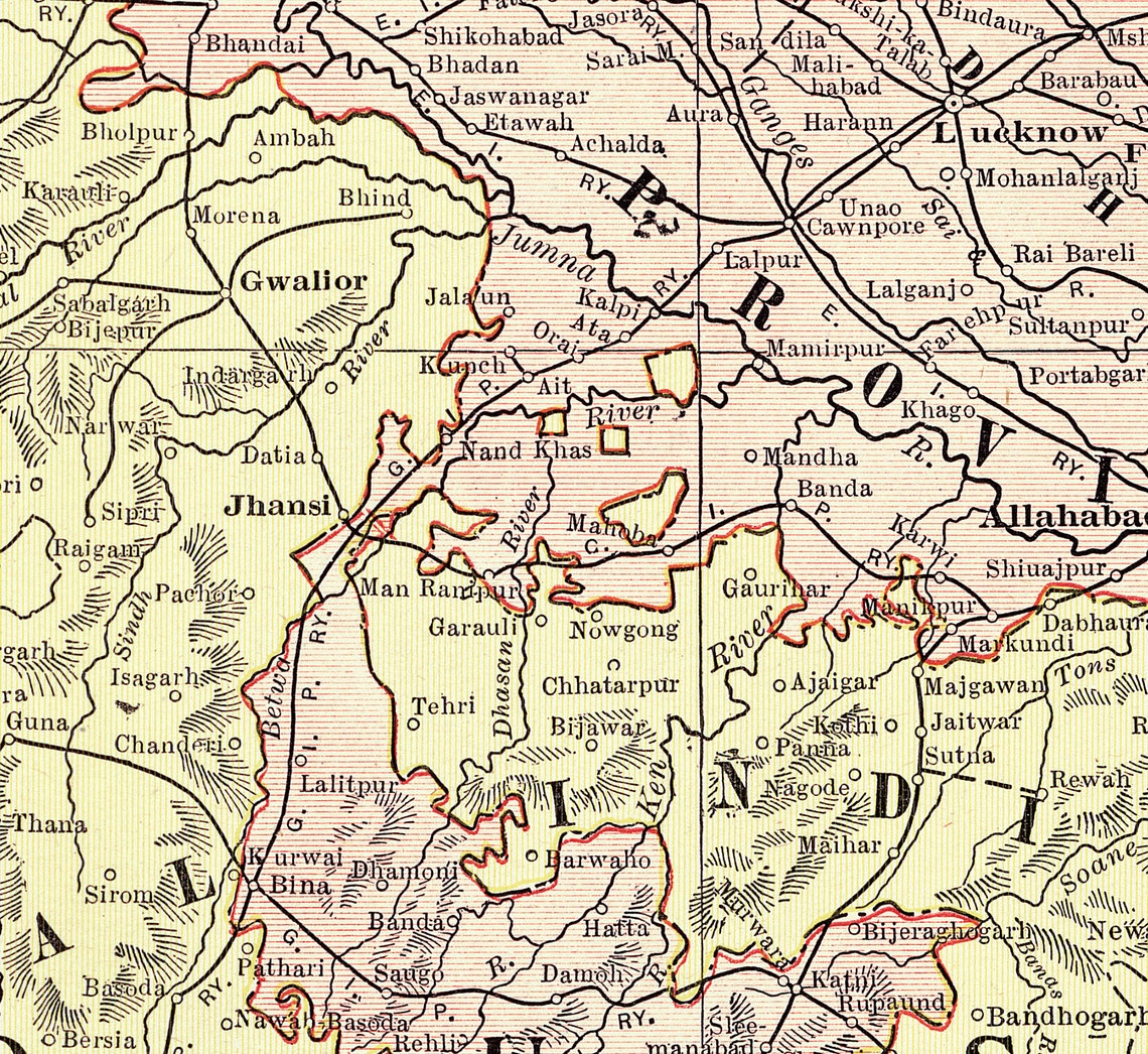 1912 India Map Reprint SE Asia/india Map Decor/decor 6 L/XL | Etsy