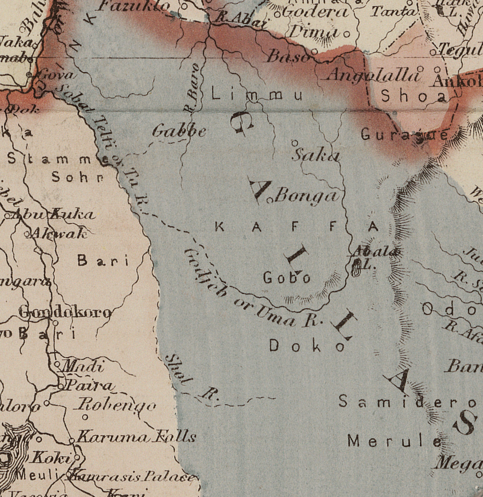 1870 Africa Map Reprint Vintage Johnson's Africa Map | Etsy