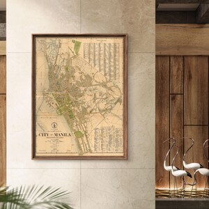1920 Manila Map Reprint, Vintage Manila (philippines) Map Reprint - 3 ...