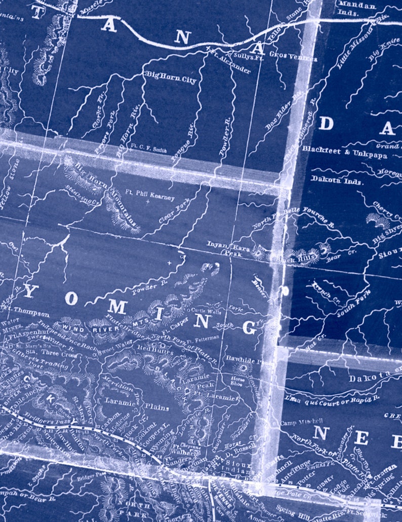 1875 US Railroad Map Reprint Vintage USA Map Reprint 4 - Etsy