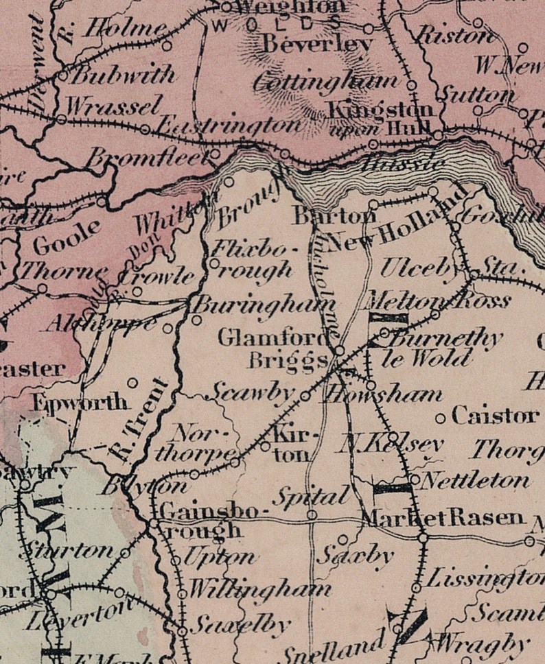 1862 Map of England and Wales reprint Johnson's Atlas | Etsy