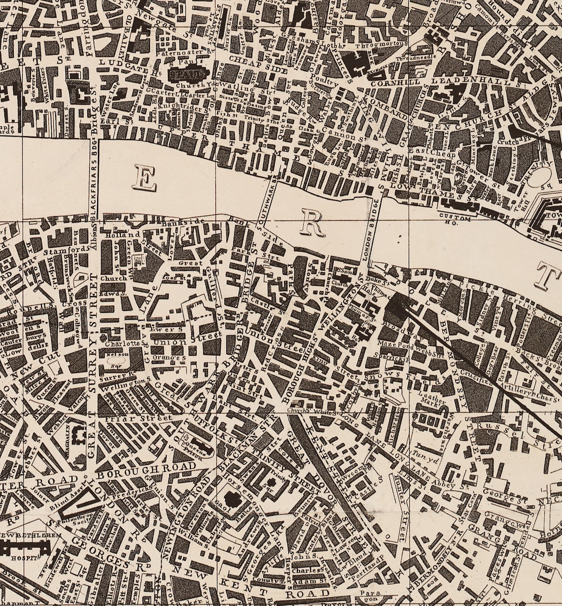 1845 London Map Reprint Victorian Payne's Illustrated | Etsy
