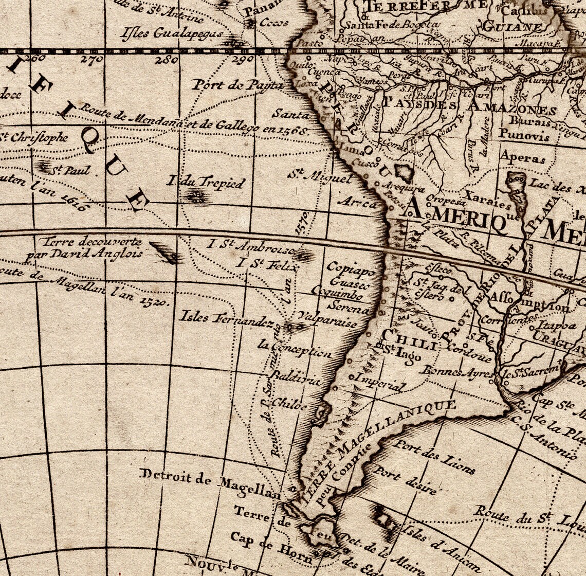 1700 World Nautical Map Reprint Vintage 1700s Dutch Nautical - Etsy