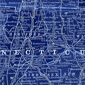 1887 Southern New England Map Reprint, (cram's Massachusetts, Rhode ...