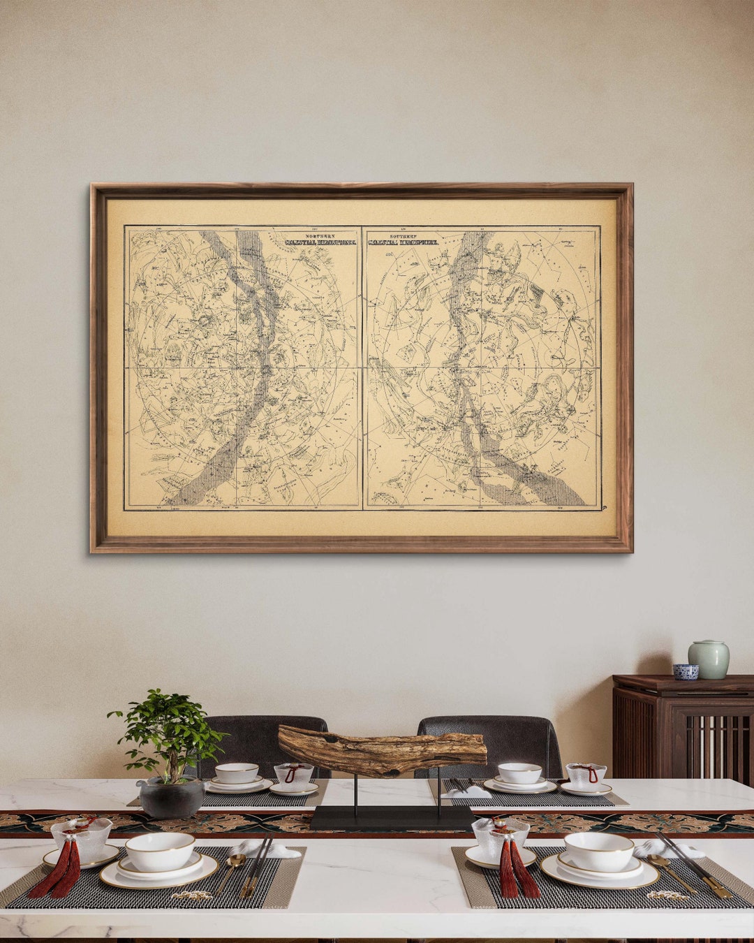 1898 Star Charts Reprint, Victorian Astronomy and Astrology Map Reprint ...