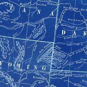 1887 USA Map Reprint - Americana Map Decor - Map Lovers Gift - 4 Sizes ...