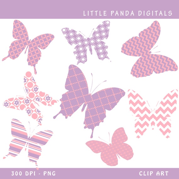 Princess Butterflies Digital Clip Art Personal and - Etsy