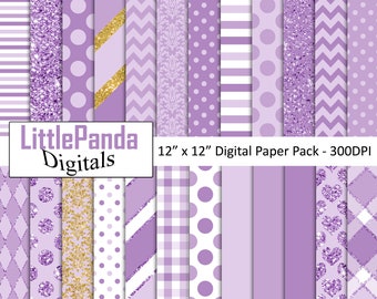 Princess Digital Paper Frog Scrapbook Papers Commercial Use | Etsy