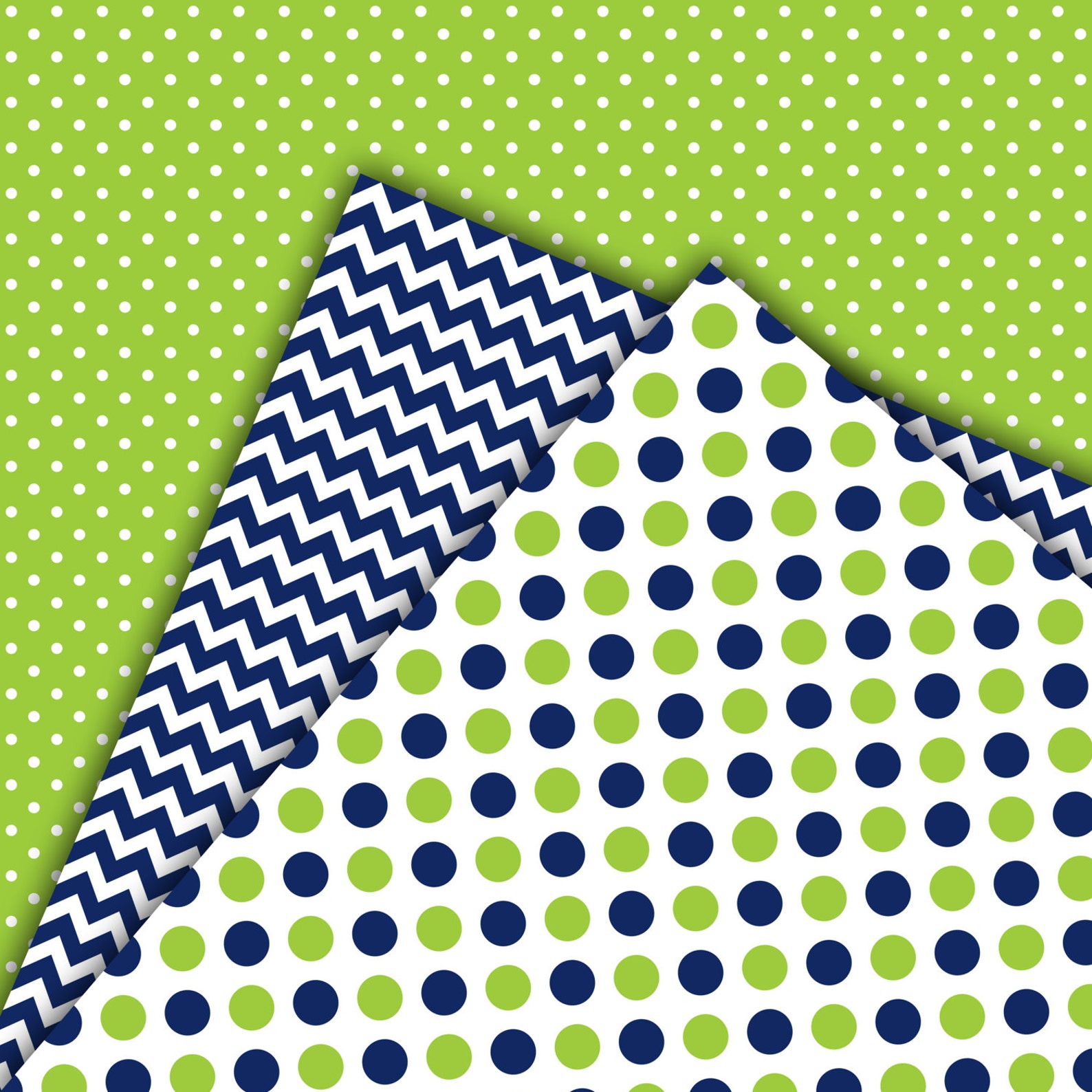 Blue and Lime Green Digital Paper Scrapbook Papers - Etsy