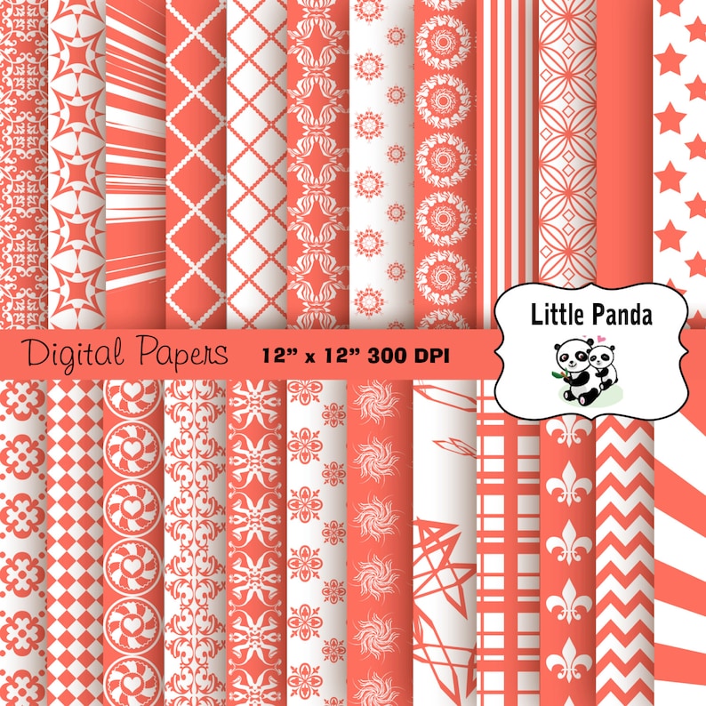 Bittersweet Digital Scrapbooking Papers 24 Jpg Files 12 X 12 - Instant ...