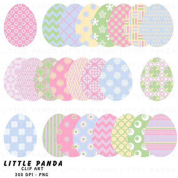 Easter Eggs Clip Art Personal and Commercial Use Instant - Etsy
