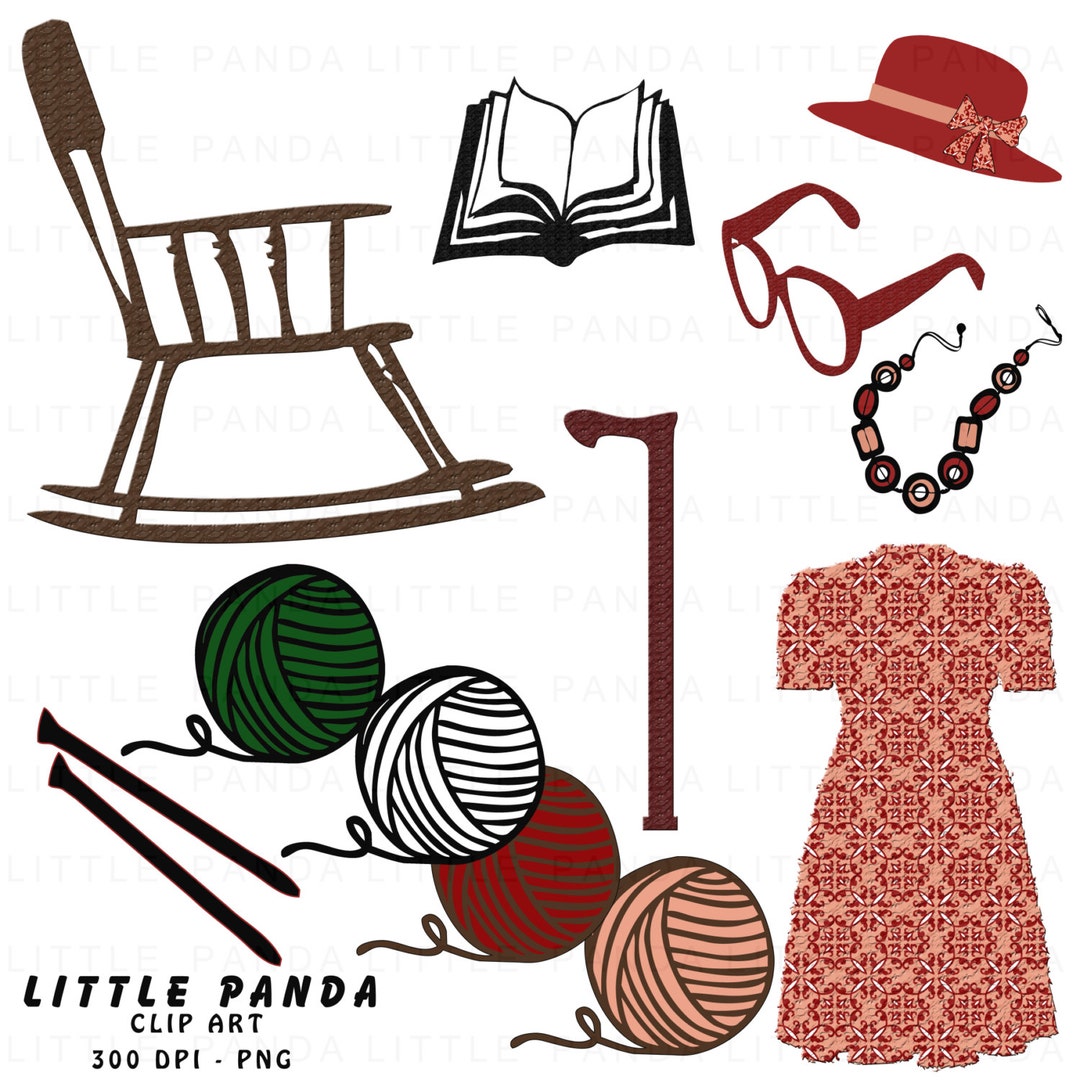 Grandma Digital Clip Art - Personal and Commercial Use - Instant ...