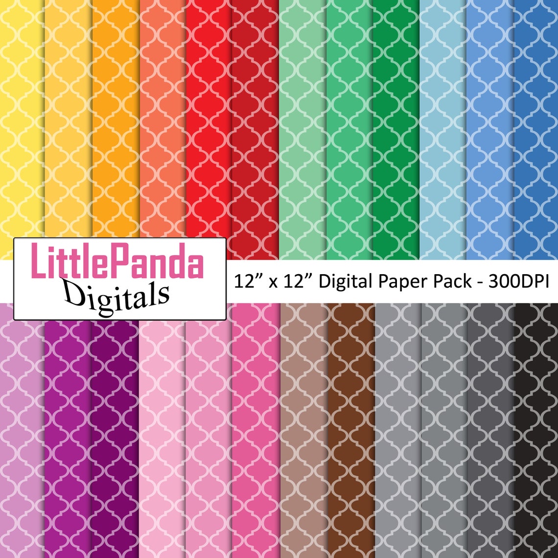 Moroccan Scrapbook Paper Moroccan Digital Paper Moroccan - Etsy