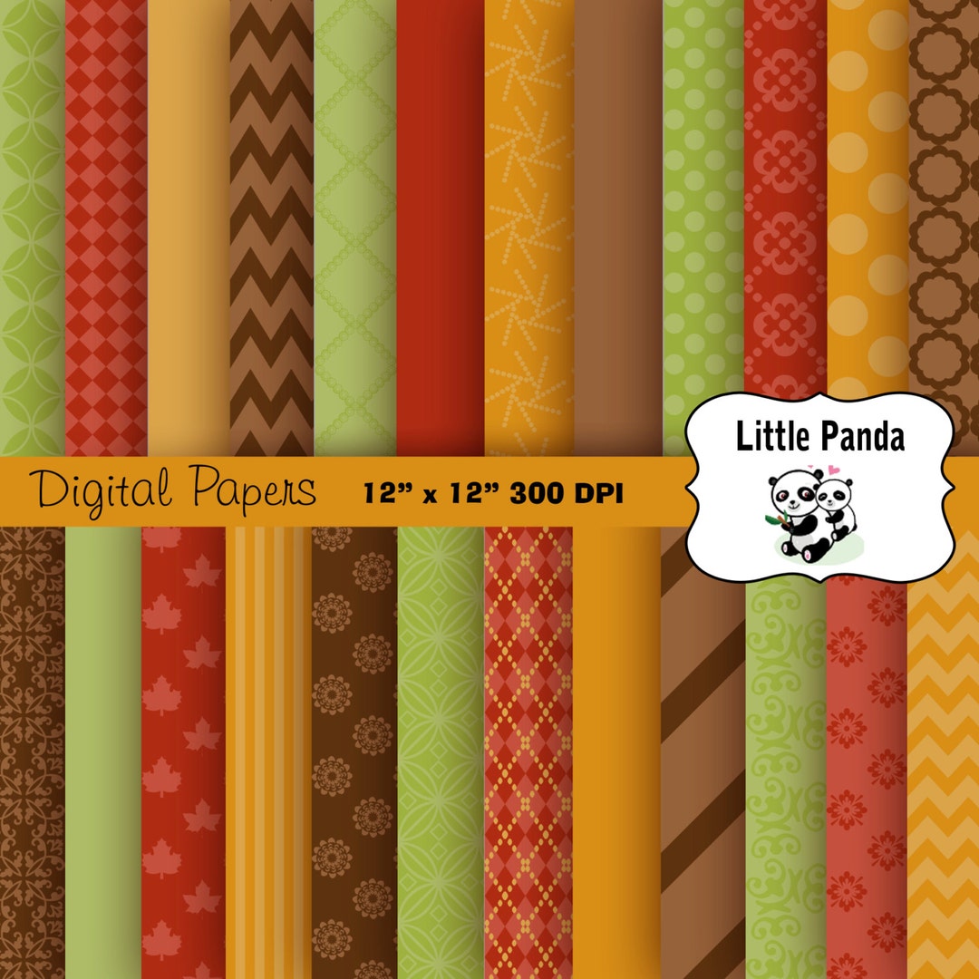Thanksgiving Digital Papers 24 Jpg Files 12 X 12 - Instant Download ...