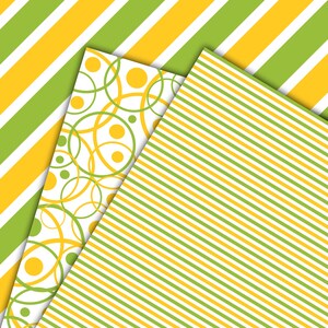 Green and Yellow Digital Paper, Scrapbook Papers, Wallpaper, Background ...