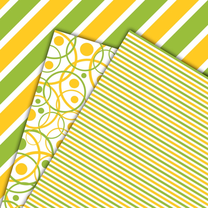 Green and Yellow Digital Paper Scrapbook Papers Wallpaper - Etsy