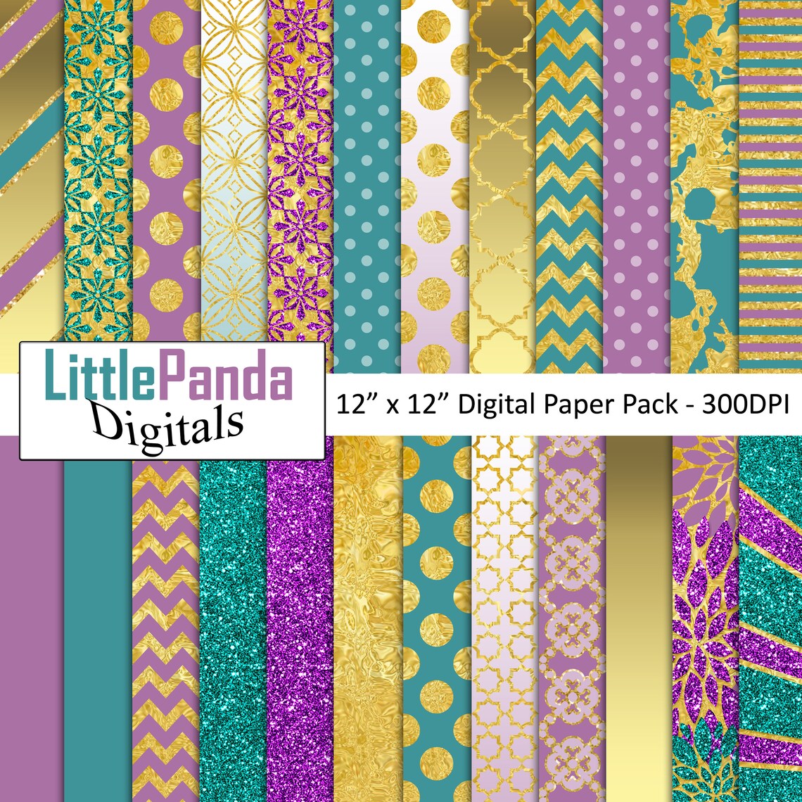 Princess Digital Paper Princess Scrapbook Papers Commercial | Etsy